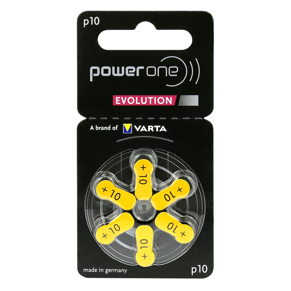 Baterie do aparatu słuchowego VARTA Power One Evolution 10 / PR70 - 6 sztuk | BATERIE \ TYP 10 ...